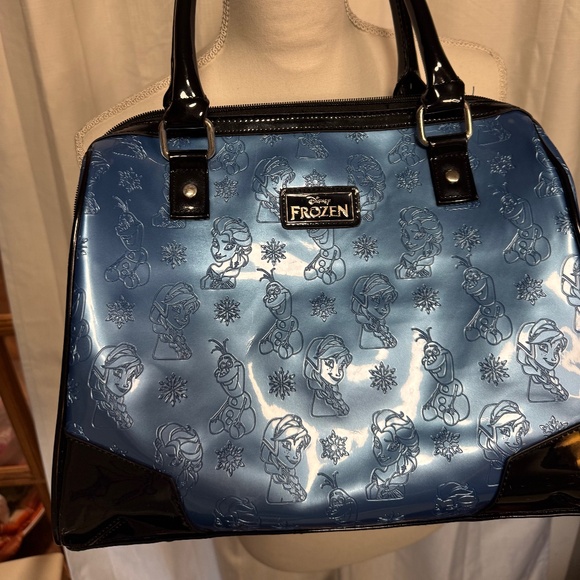Loungefly | Bags | Loungefly Disney Frozen Blue Black Elsa Olaf Anna ...